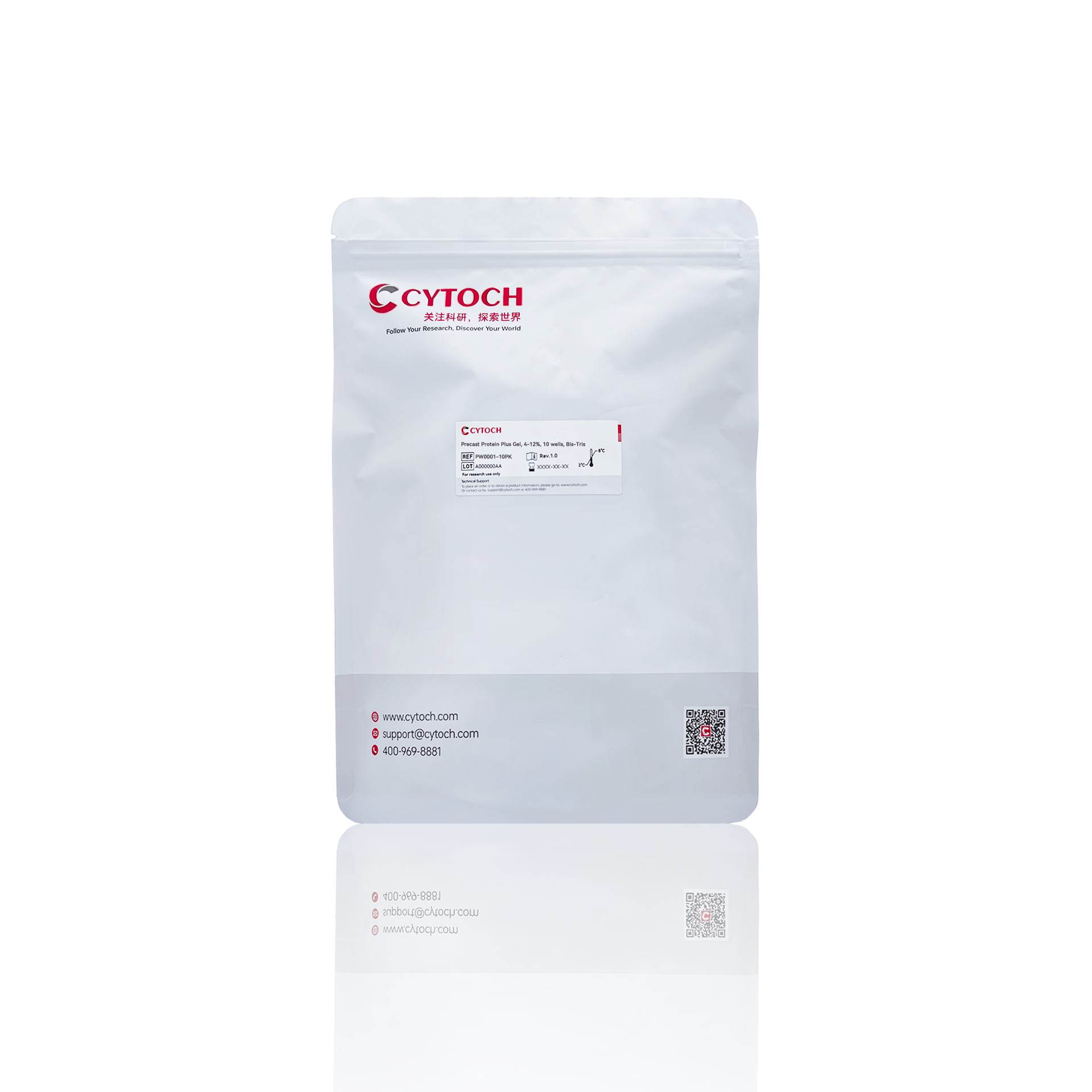 Precast Protein Plus Gel, 4-12%, 10 wells, Bis-Tris 4-12%高分辨率预制胶（Bis ...